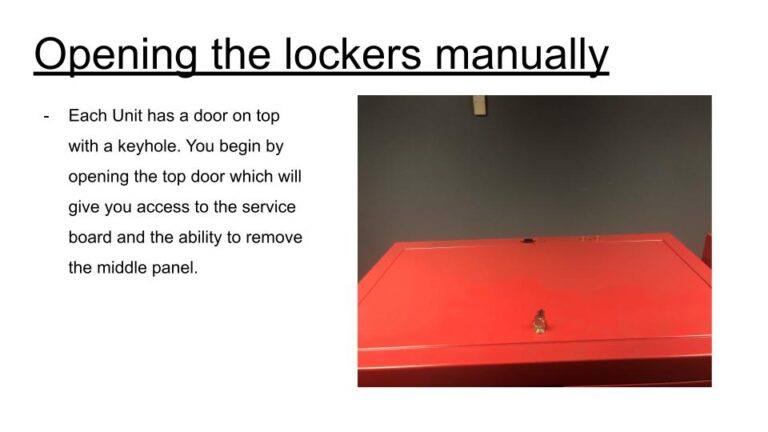 Emergency Opening Locker Door Instructions